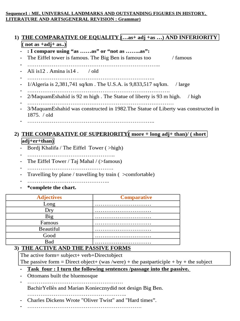 4MS - Sequences Consolidation Tasks 2020 - 2021 | PDF | Linguistics | Languages