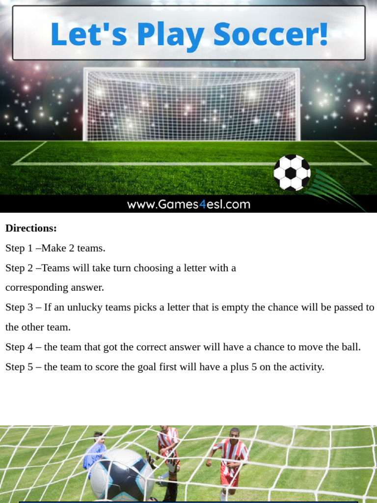 Soccer PPT Game Template | PDF