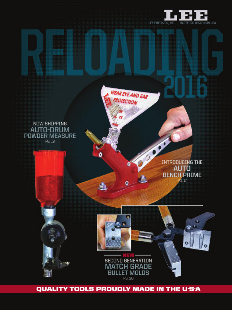 LEE Precision 2016 Catalogo | PDF | Pistol And Rifle Cartridges ...
