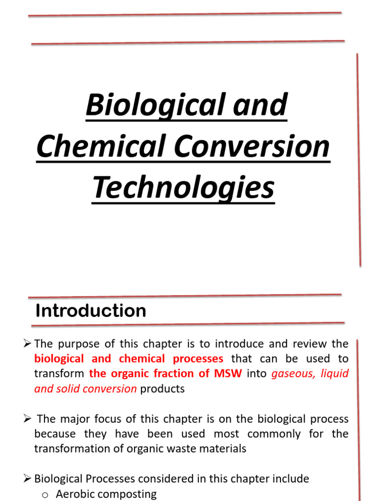 5 - Biological and Chemical Conversion - 5 | PDF | Anaerobic Digestion ...