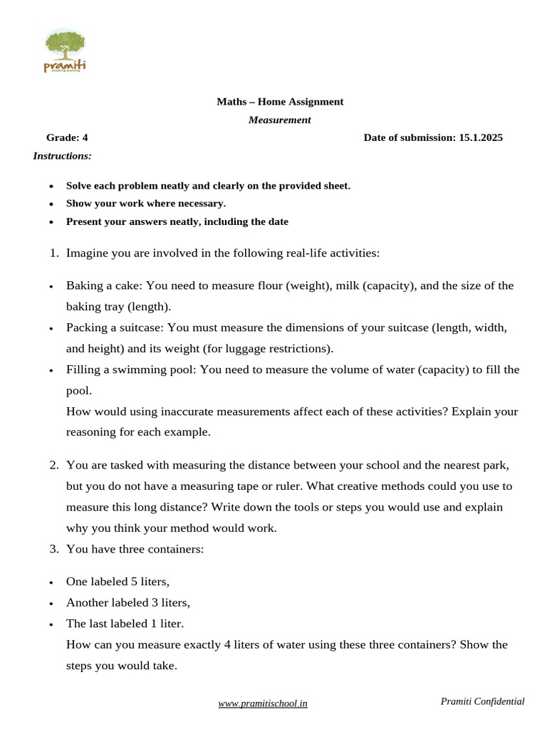 G4_Maths_HA_10.1.2025 | PDF