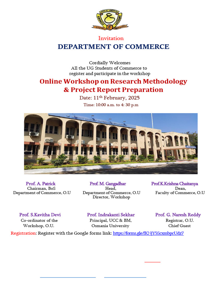 RM Workshop Invitation | PDF
