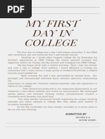 First Day at College Essay with Quotes | PDF | Essays | Plagiarism
