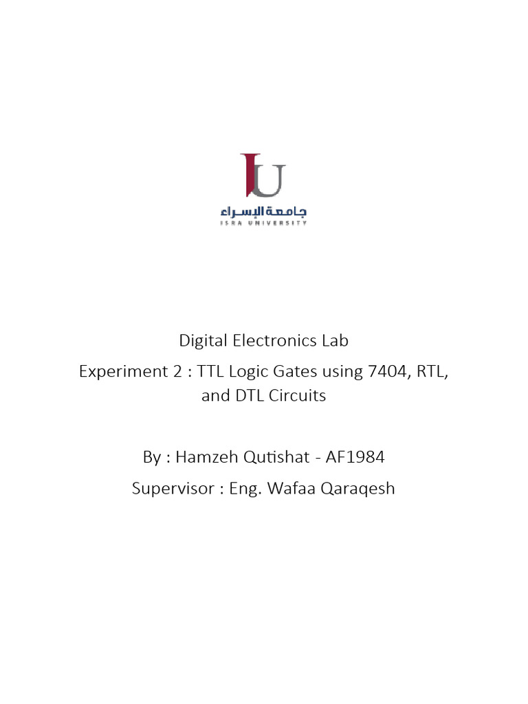 Israa University Phy Experiment 2 | PDF