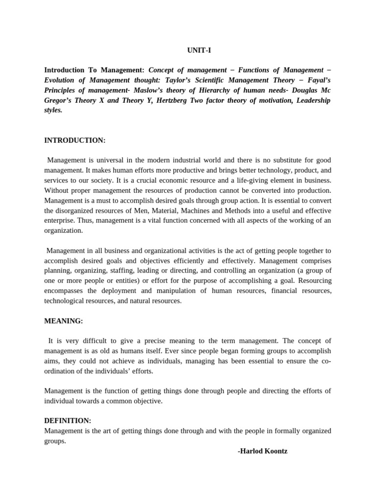 MS UNIT 1-R20 (1) | PDF | Self Actualization | Business