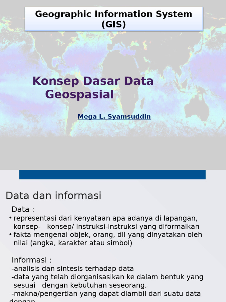 konsep data geospasial | PDF