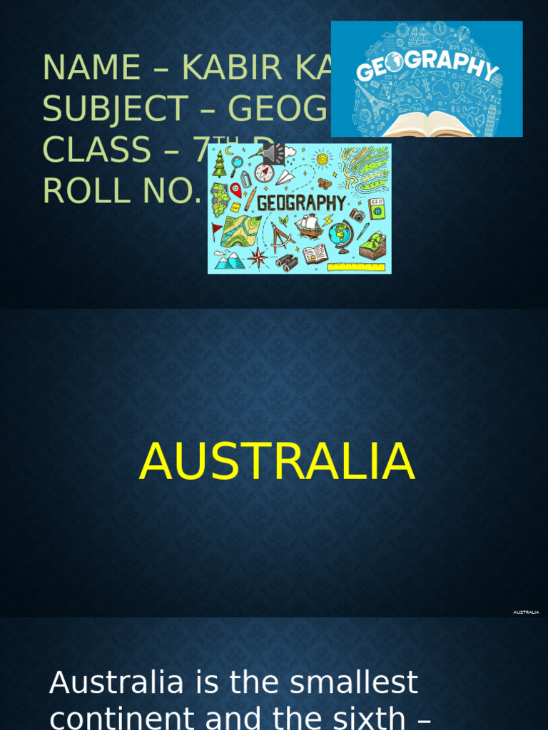 Australia and Antarctica Geography Ppt | PDF | Antarctica | Australia