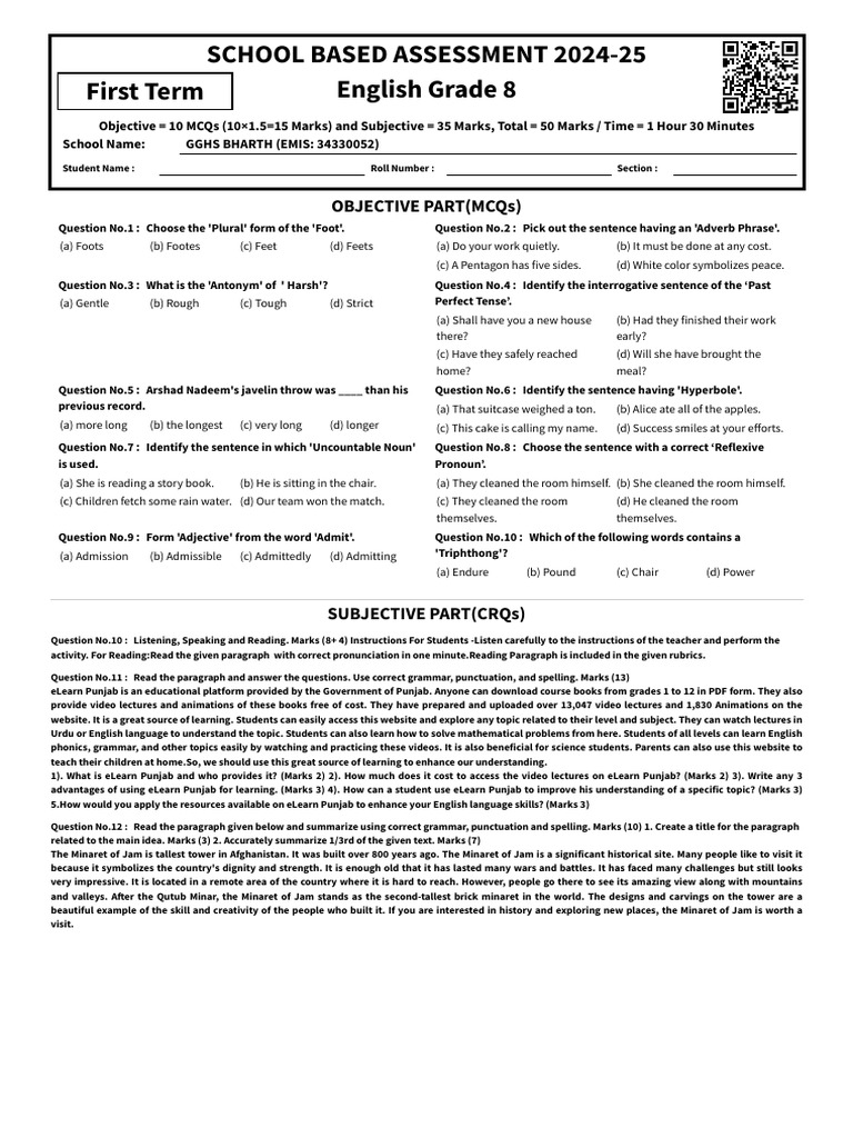 english | PDF | English Language | Linguistic Typology
