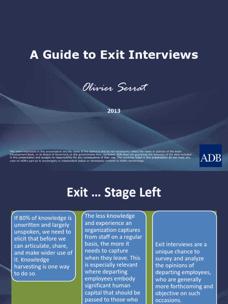 Effective Exit Interview Strategies | PDF | Knowledge | Employee Retention