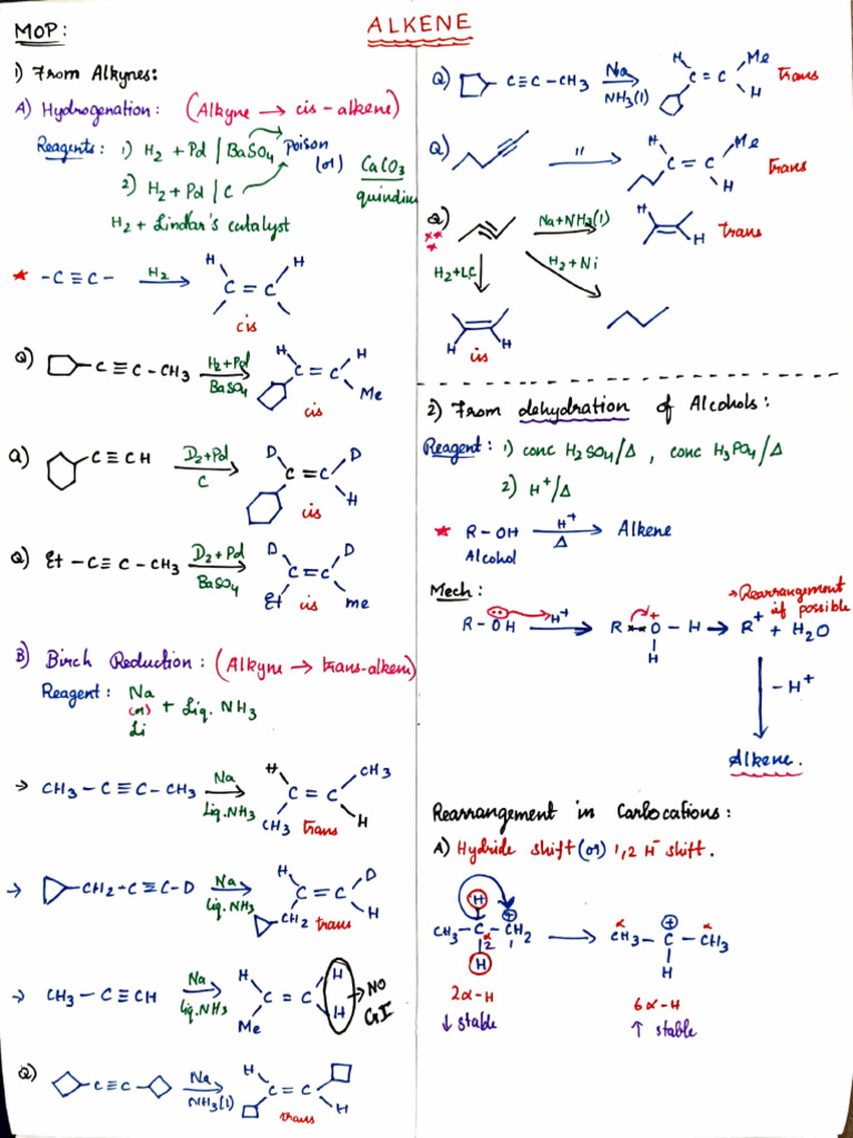 alkene 1 | PDF | Hydrocarbons | Organic Chemistry