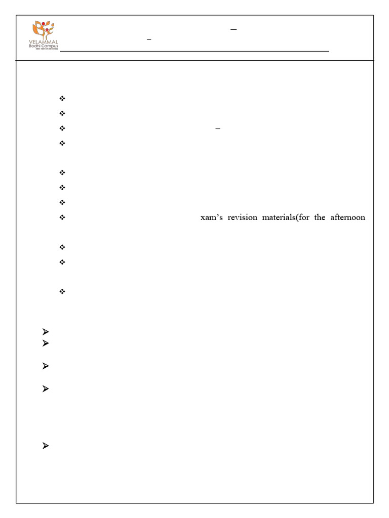 Instructions To Students & School | PDF