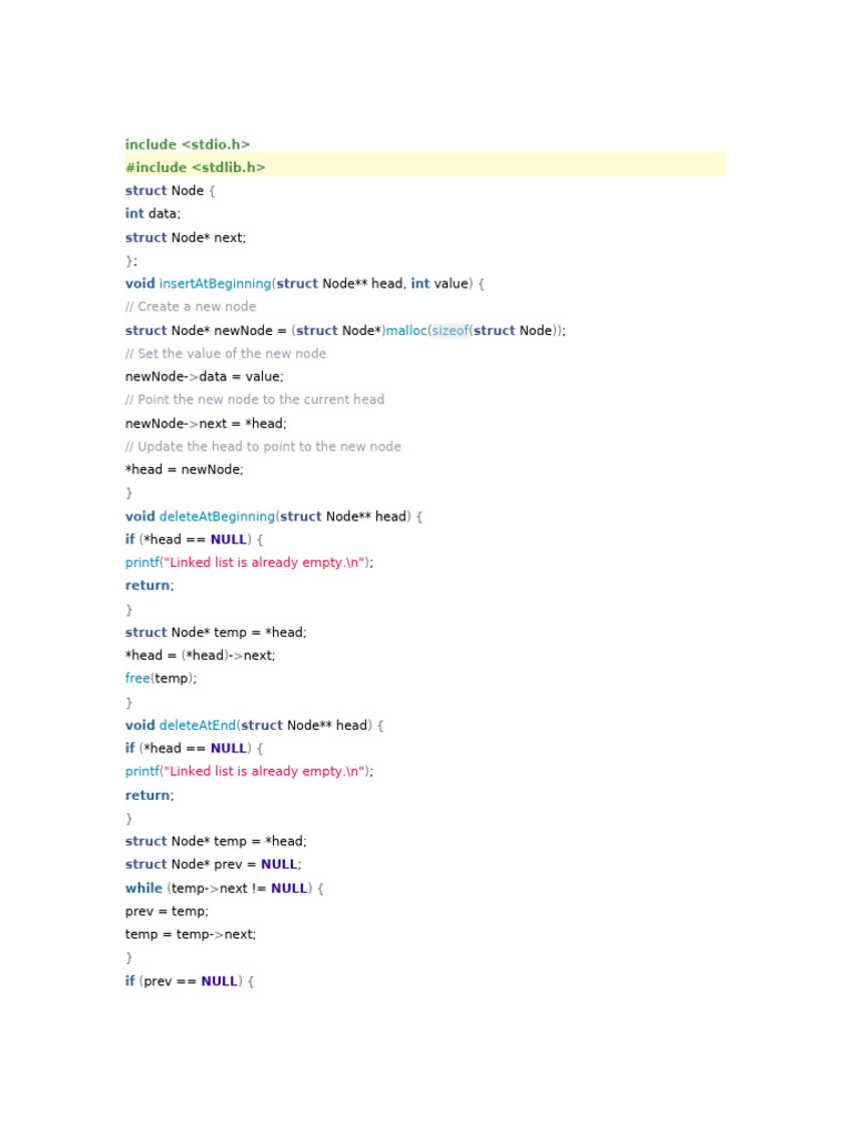 Insert at Begin | PDF | Computer Programming | Algorithms And Data ...