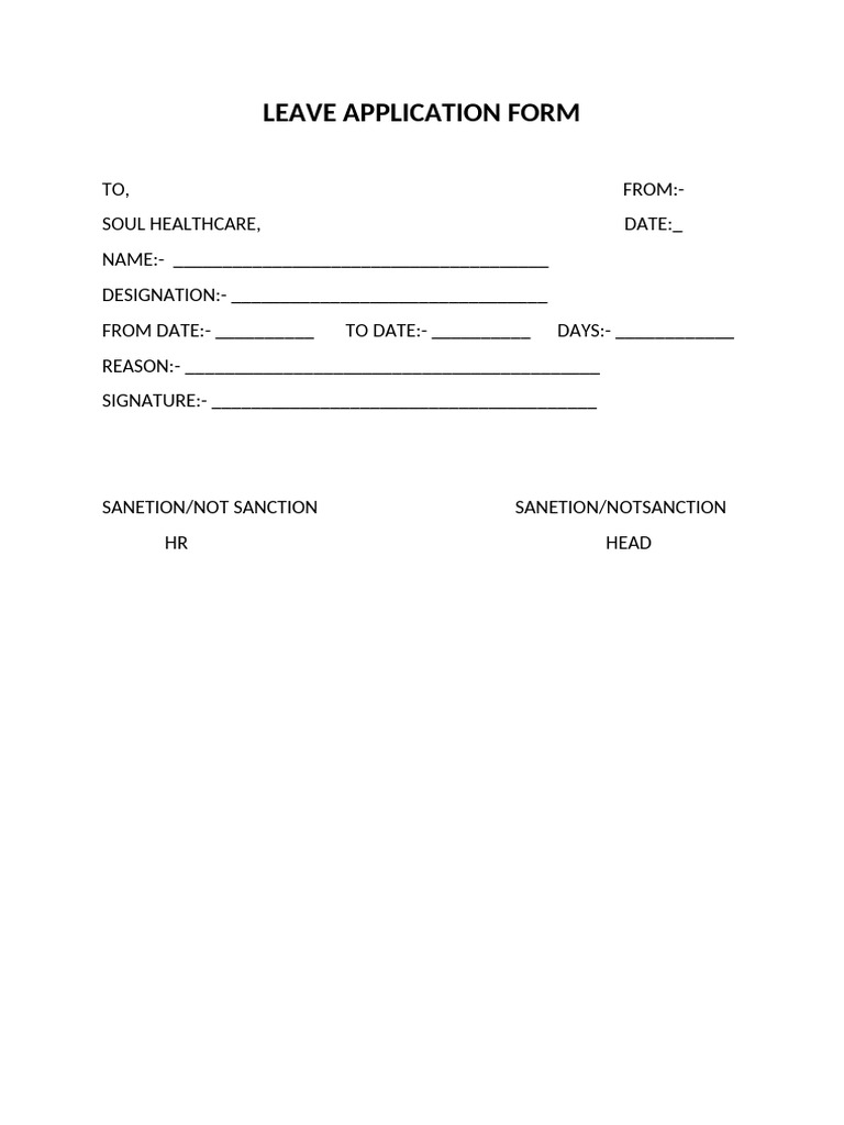 Leave Form | PDF