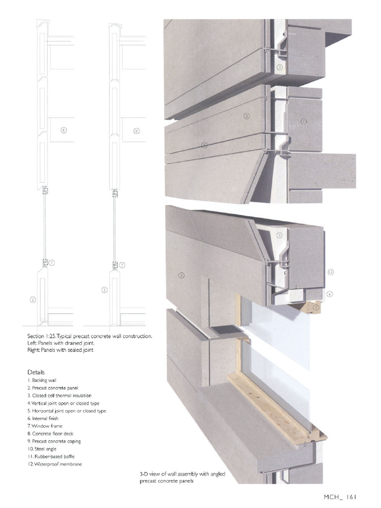 Precast Concrete Wall Panel Details | PDF | Wall | Precast Concrete