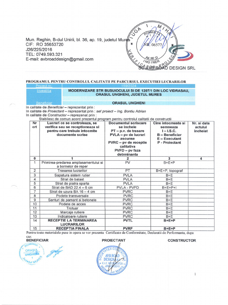 Program Pentru Controlul Calitatii | PDF