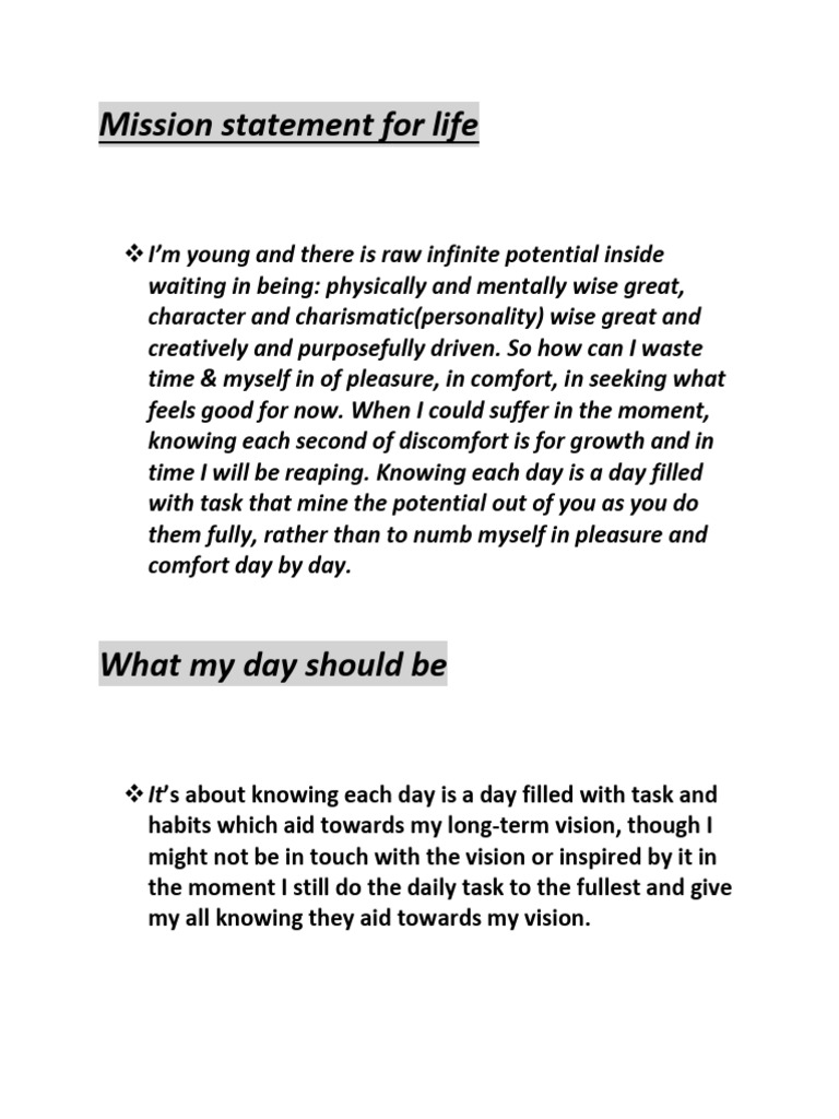 Mission Statement | PDF