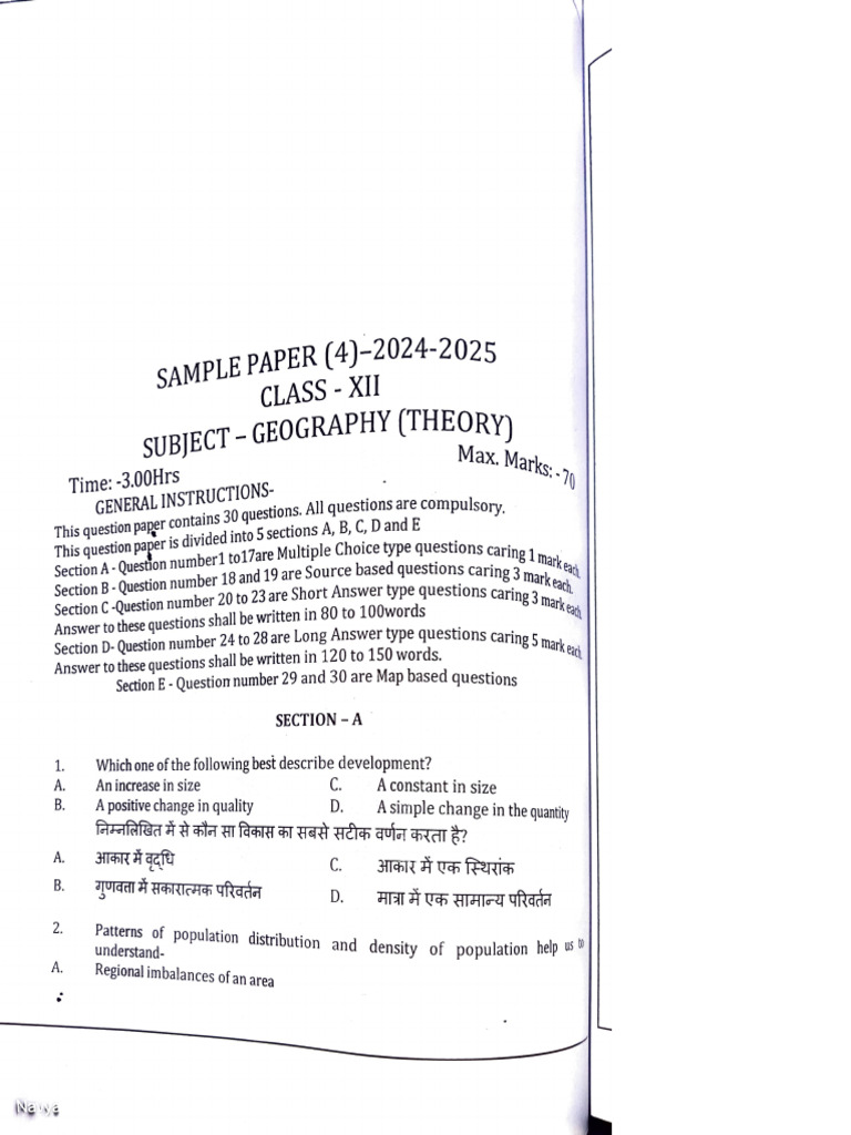 Geo Sample 4 | PDF | Agriculture | Water
