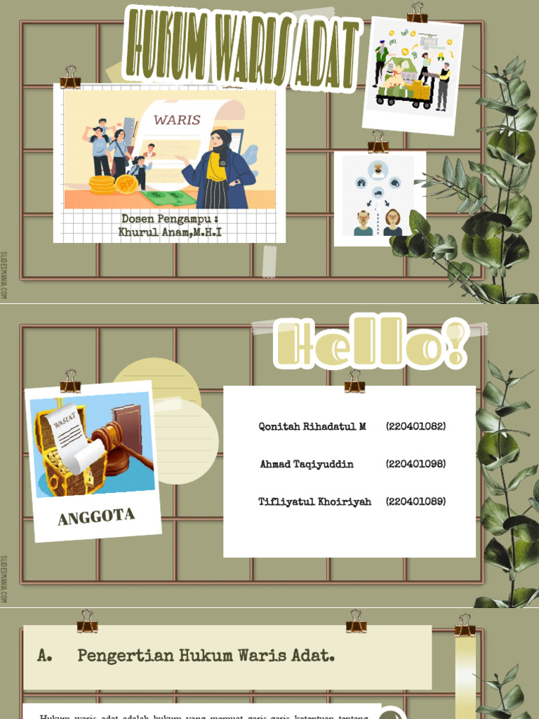Hukum Waris Adat: Sistem dan Proses | PDF