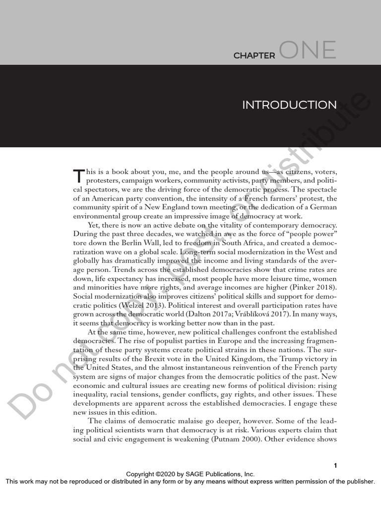 Chapter 1 - Book | PDF | Public Opinion | Democracy
