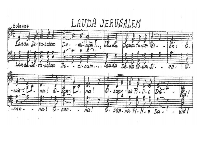 Lauda Jerusalem | PDF