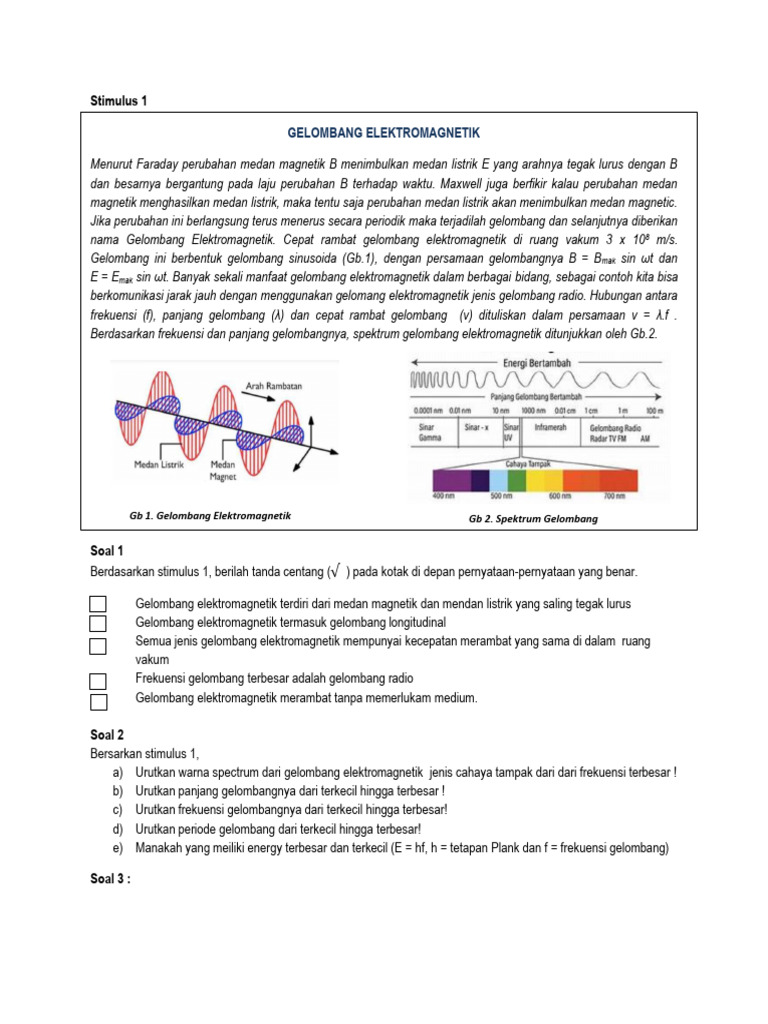 Stimulus Gelombang Elektromagnetik | PDF