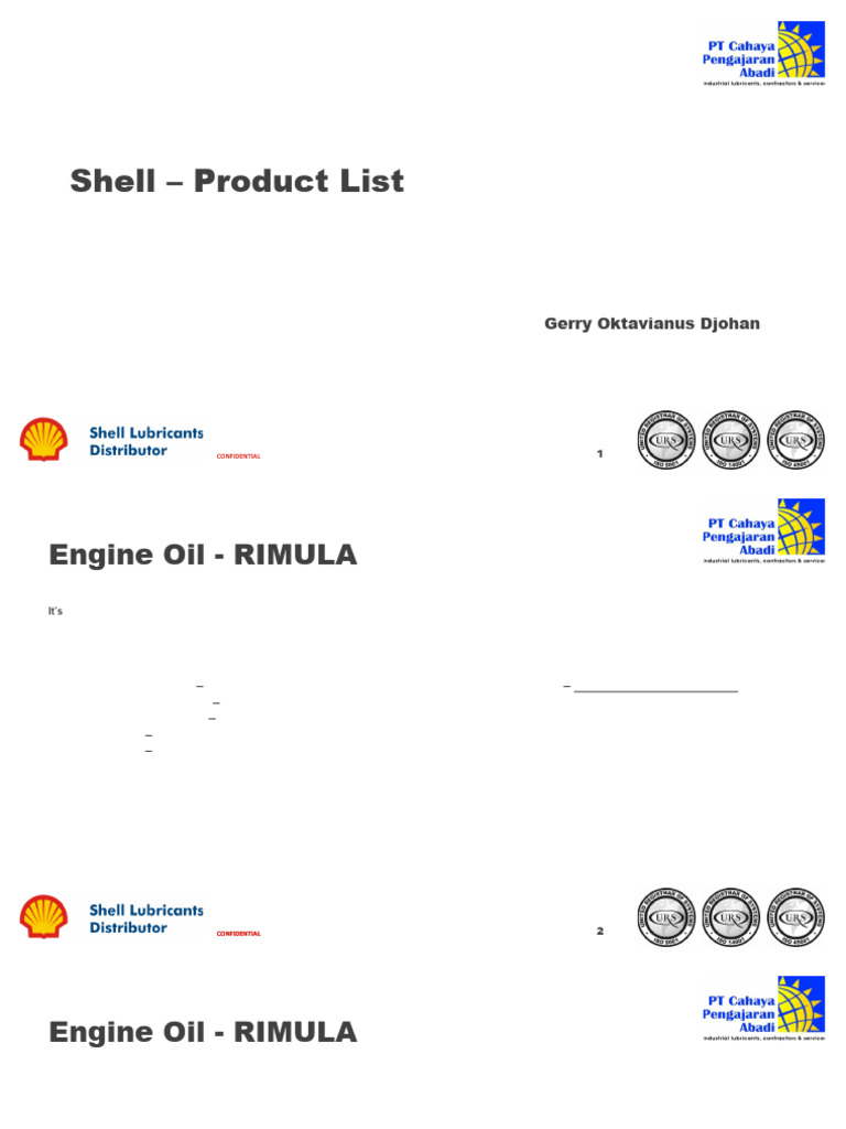 Shell Product List 2024 | PDF | Motor Oil | Turbocharger