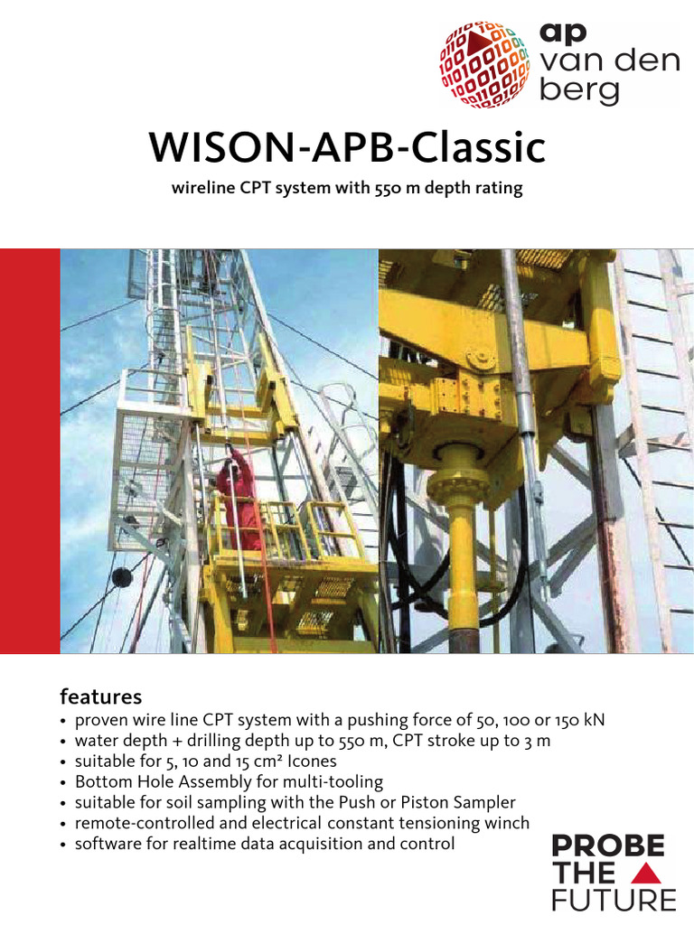 WISON-APB-Classic Wireline CPT System | PDF | Drill | Mechanical ...