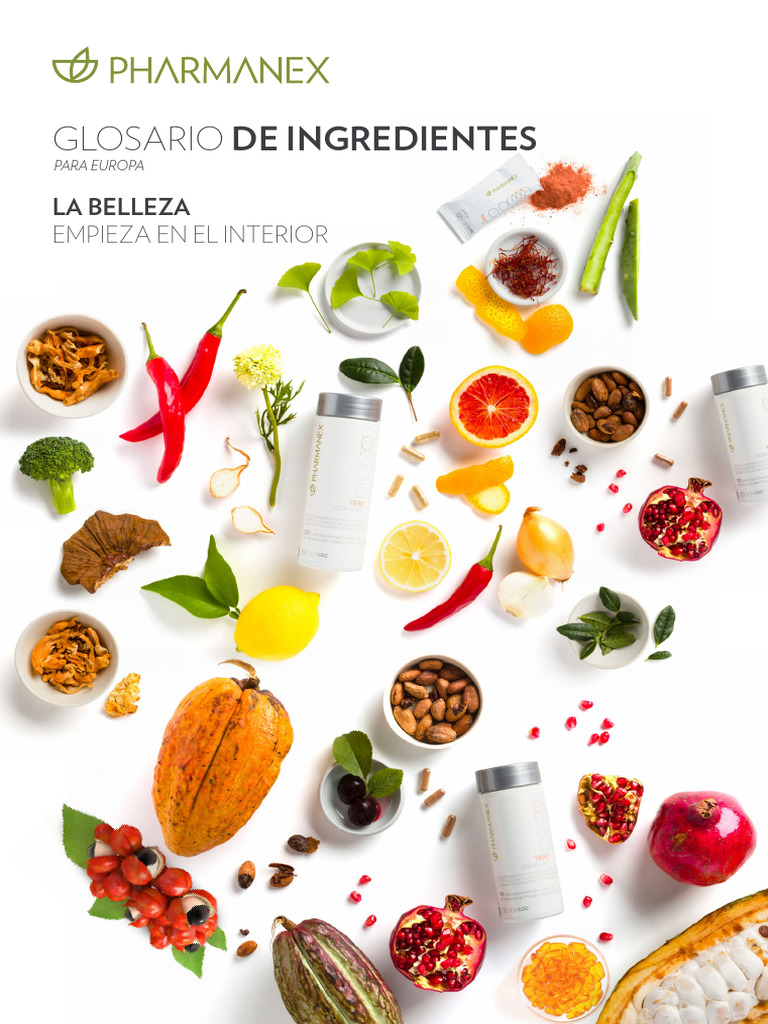 Glosario de Ingredientes de Pharmanex | PDF | Calcio | Vitamina D