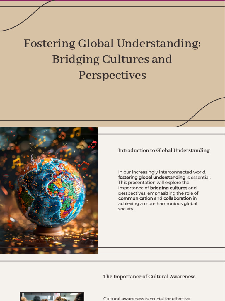 Bridging Cultures for Global Harmony | PDF | Cross Cultural ...
