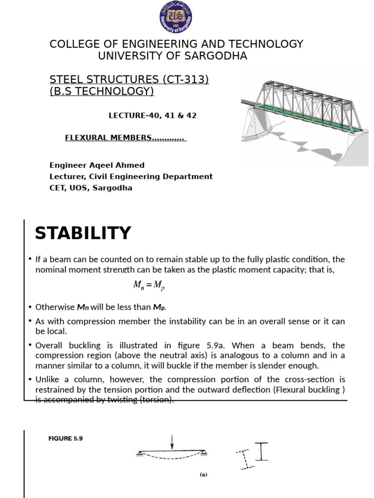 Flexural Member Stability in Steel Beams | PDF | Buckling | Beam ...