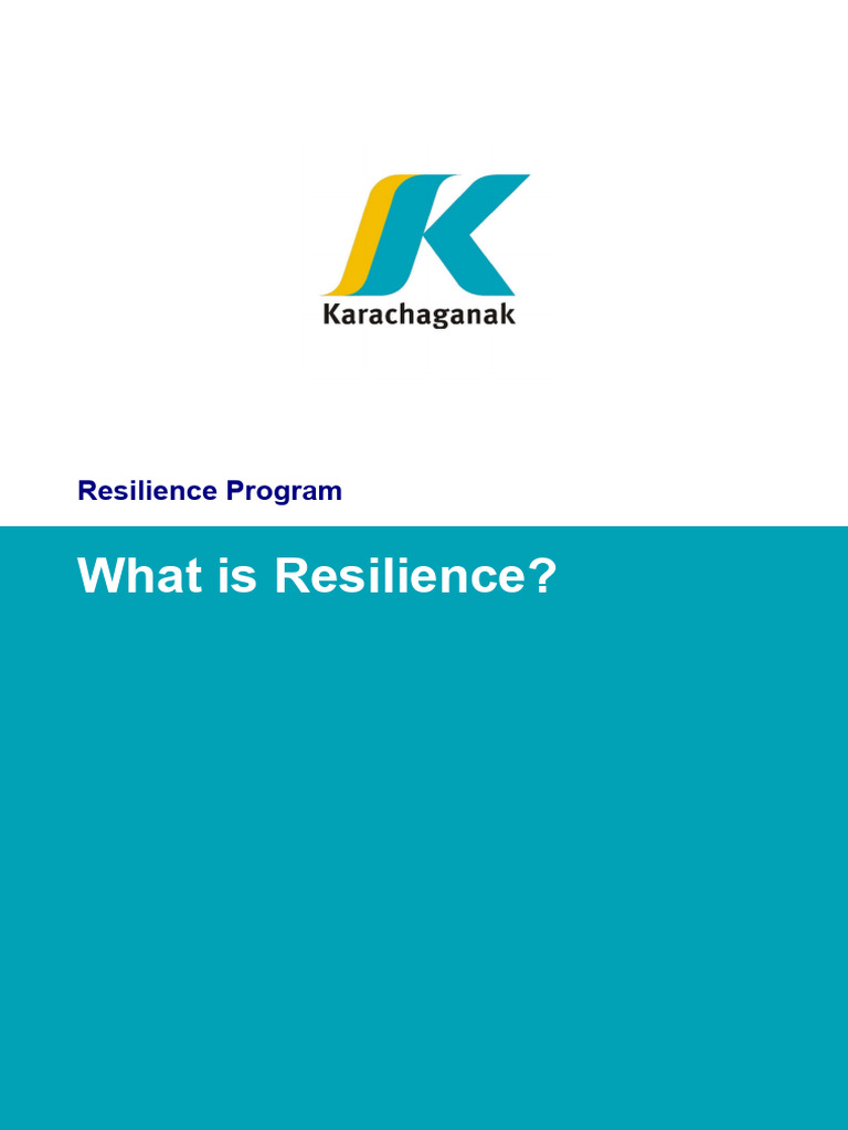 E01 What is resilience | PDF | Psychological Resilience | Behavior Modification