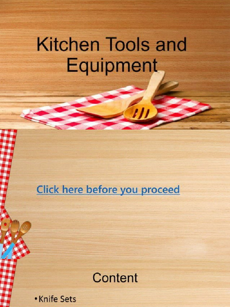 Kitchen Utensils | PDF