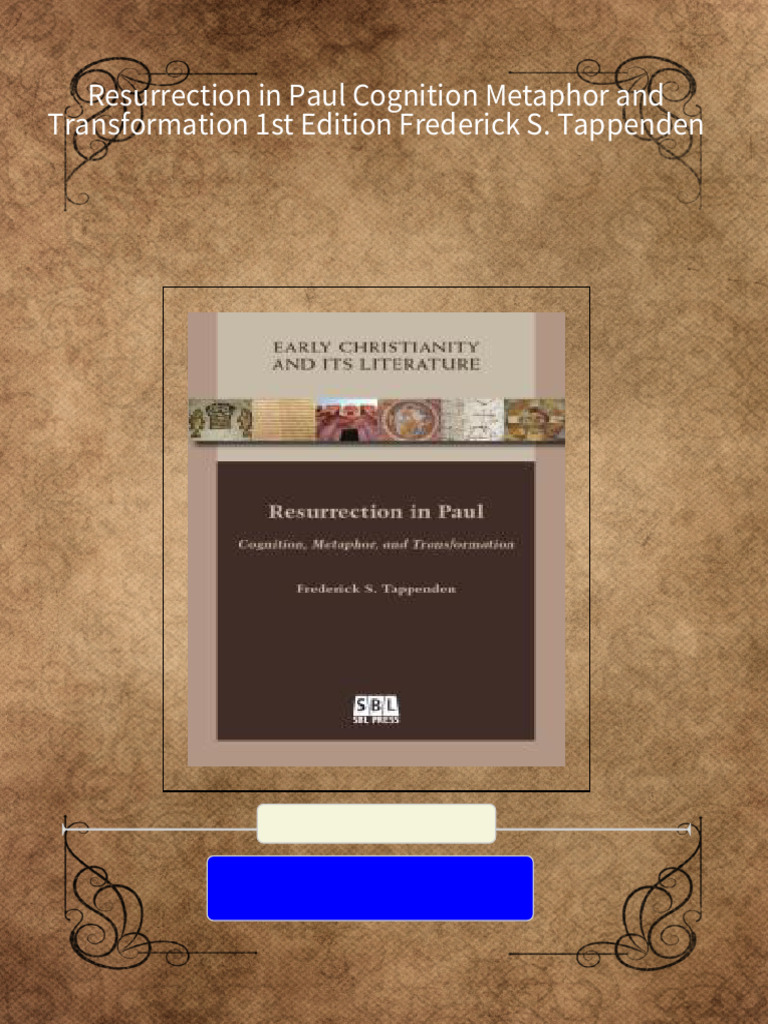 Instant download Resurrection in Paul Cognition Metaphor and ...