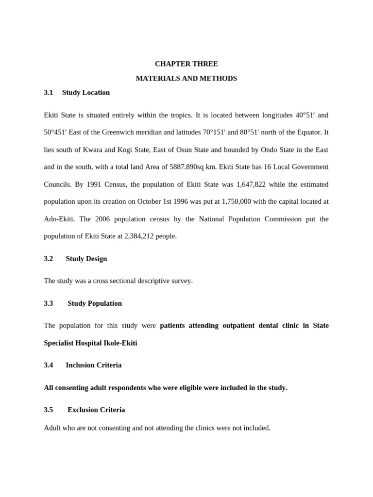 CHAPTER THREE | PDF | Sample Size Determination