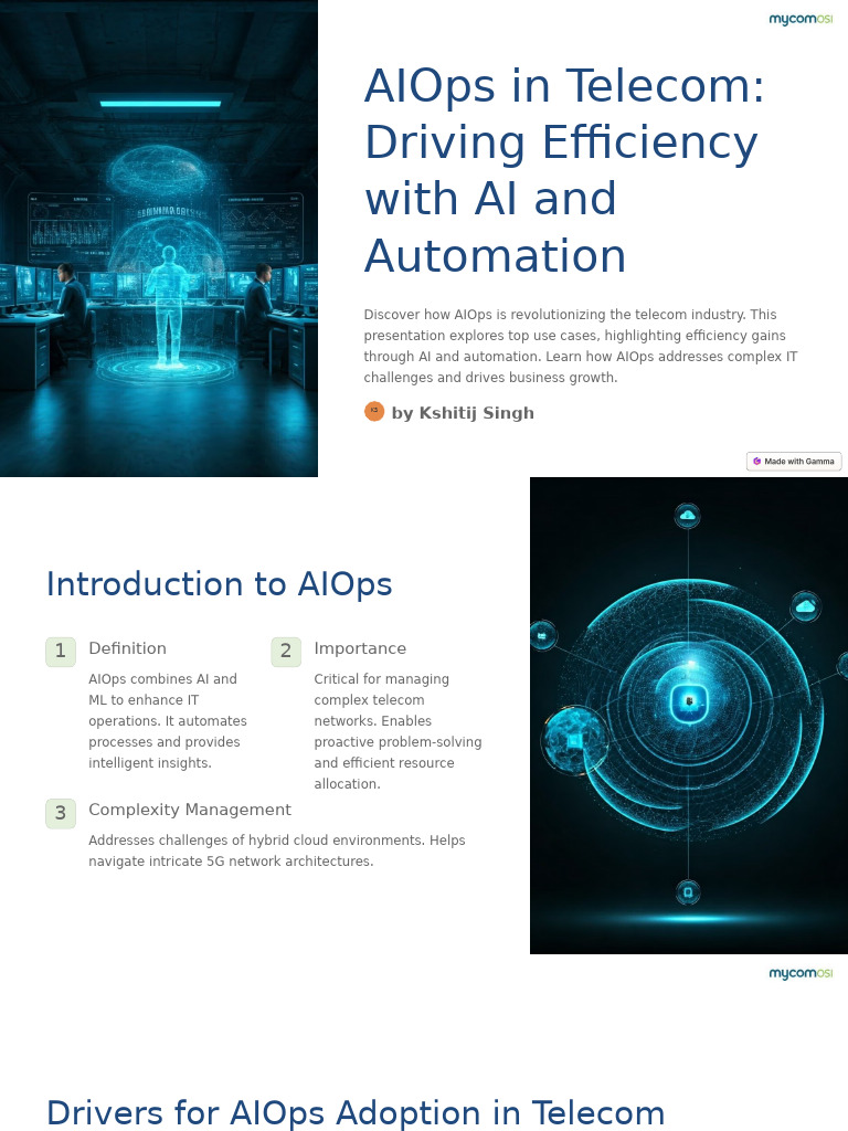 AIOps in Telecom Driving Efficiency With AI and Automation | PDF | Artificial Intelligence ...