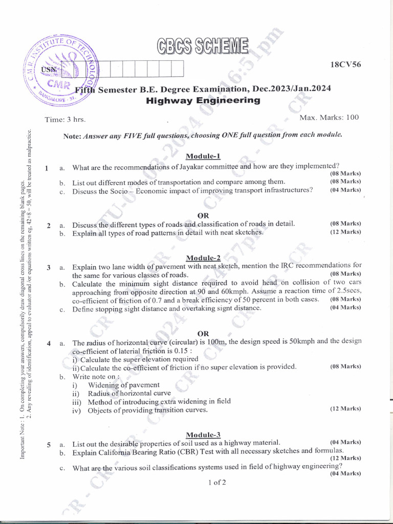 QP 5 transportation | PDF