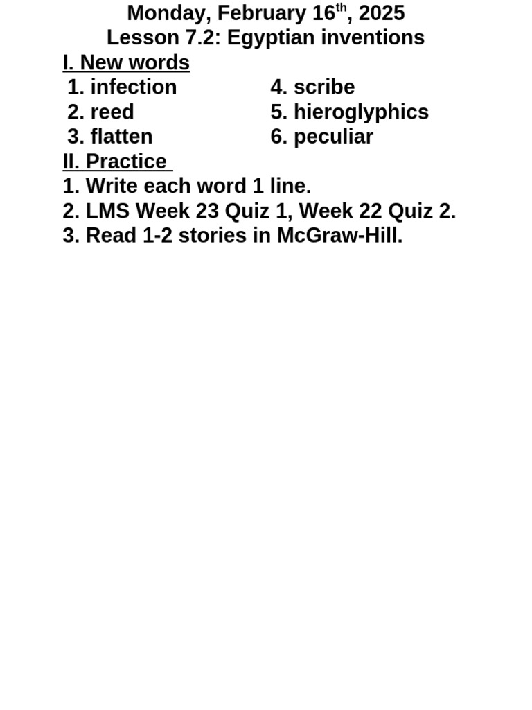 Egyptian Inventions Lesson | PDF