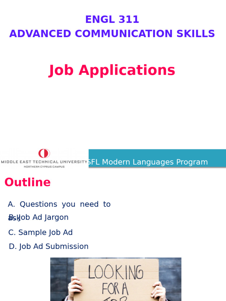 ENGL 311 - 2 - Job Applications | PDF