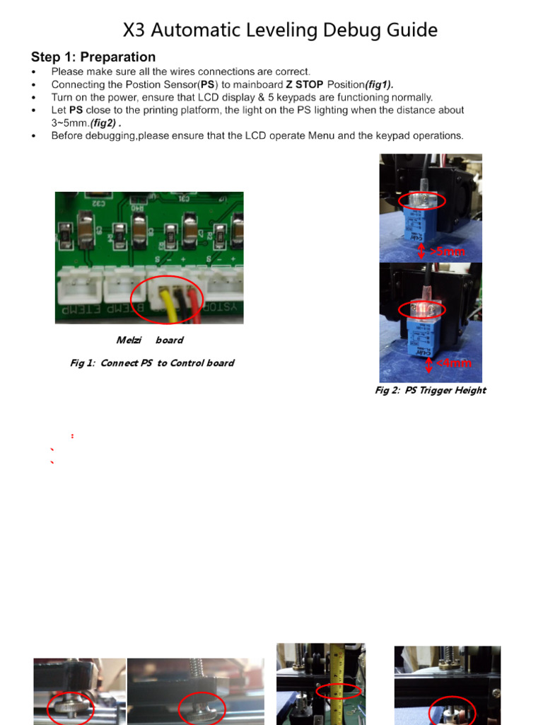 X3A P802 Automatic Leveling Debug Guide | PDF | Computing | Computer Engineering