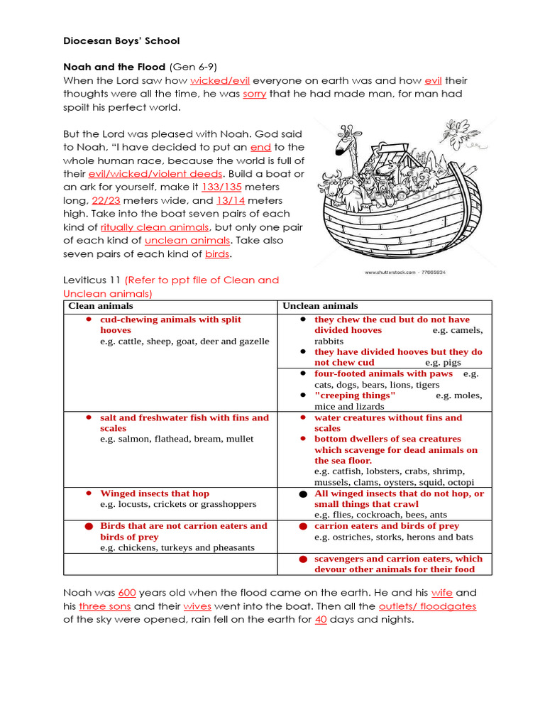 G9_Noah Babel Ans (2) | PDF | Genesis Flood Narrative