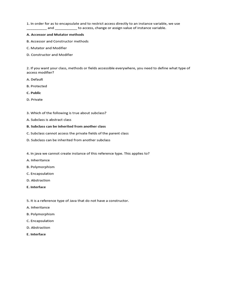 Oop | PDF | Method (Computer Programming) | Inheritance (Object ... Oop | PDF | Method (Computer Programming) | Inheritance (Object ...