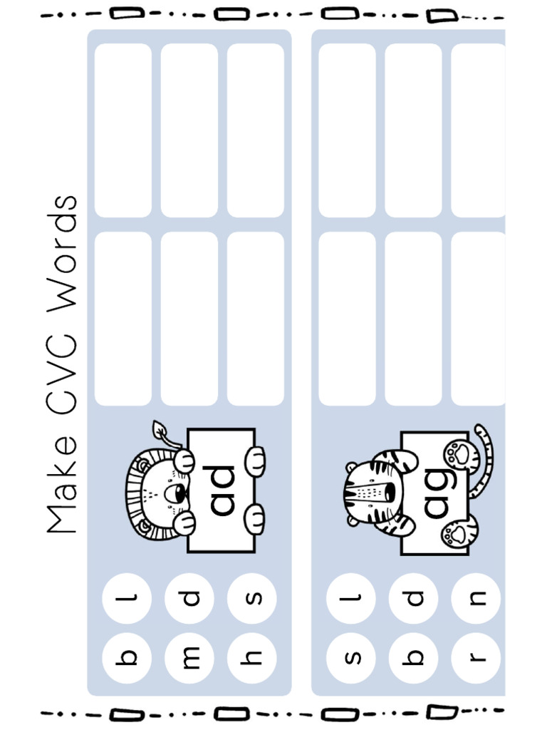 Make CVC Words | PDF