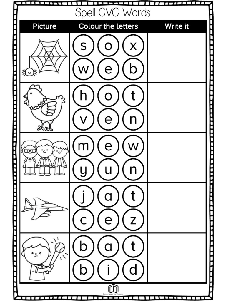 Spell CVC Words | PDF