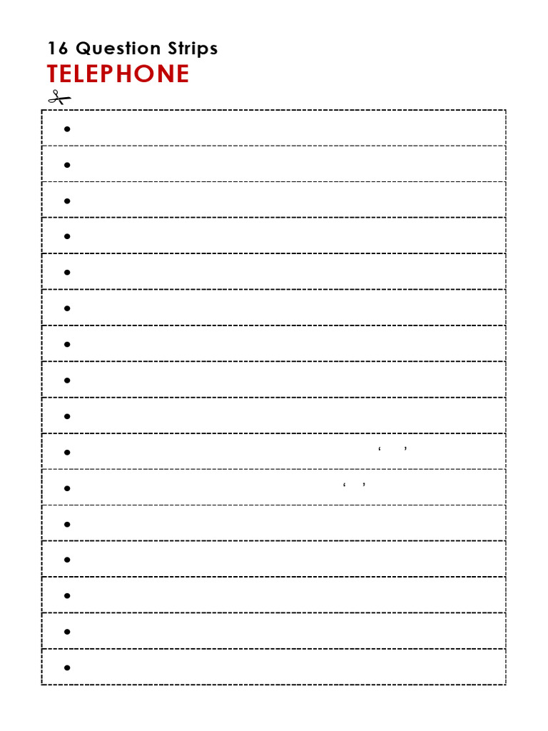 16 Engaging Telephone Conversation Questions | PDF | Telephone ...