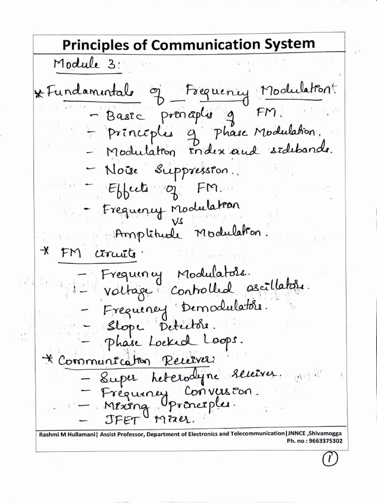 Module 3-Fundamentals of Frequency Modulation | PDF