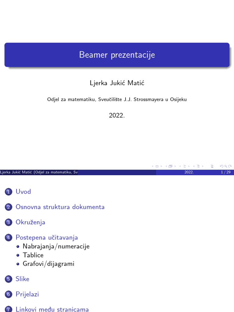 Upute Za Izradu Beamer Prezentacije | PDF