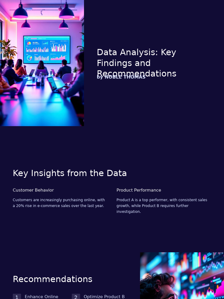 Data-Analysis-Key-Findings-and-Recommendations by Noble Thomas | PDF