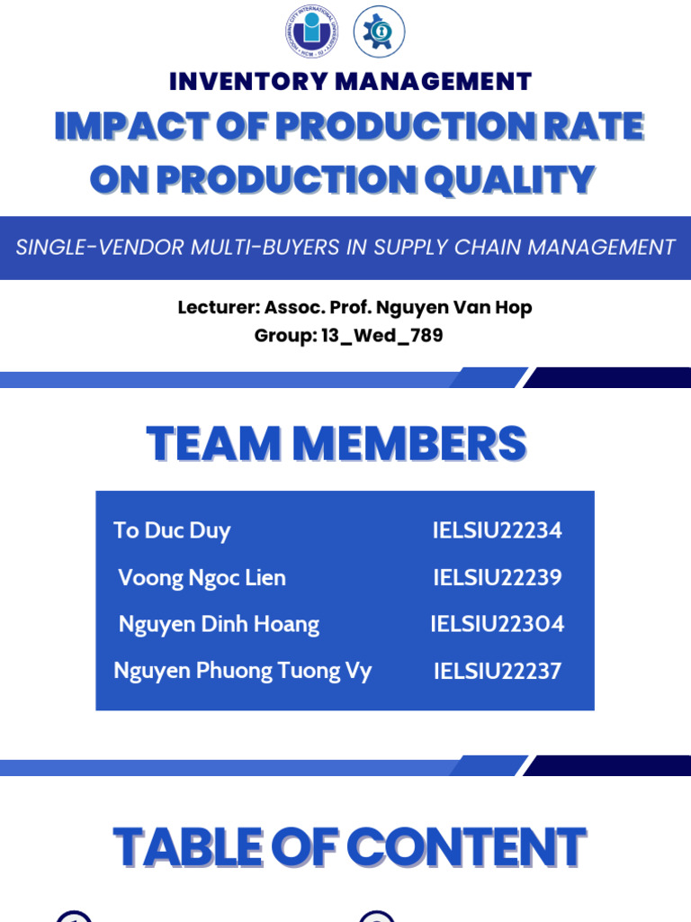 Inventory Wednesday Group13 PresentationSlide | PDF | Mathematical Optimization | Equations