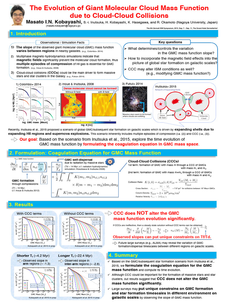 GMC Mass Function Evolution via CCCs | PDF | Star Formation | Stars