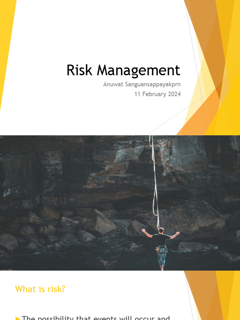 Risk Management General Concept | PDF | Risk Management | Enterprise ...
